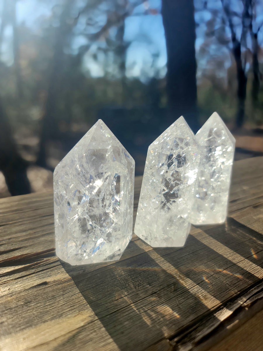 Crackled quartz towers – Enchantedforestboutique