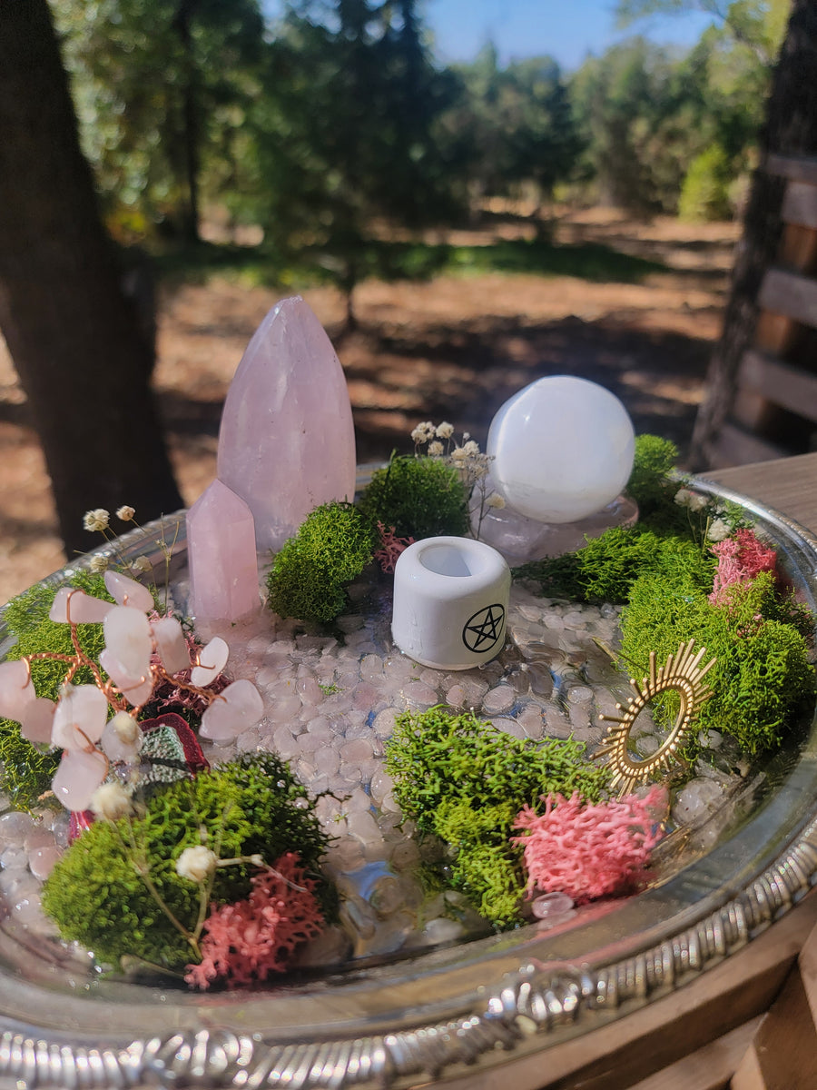 Rose Quartz Serenity Altar – Enchantedforestboutique