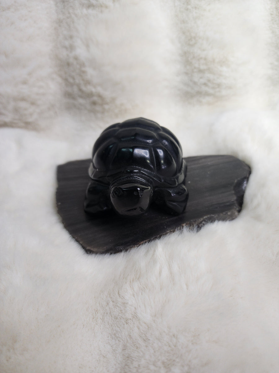 Obsidian turtle – Enchantedforestboutique