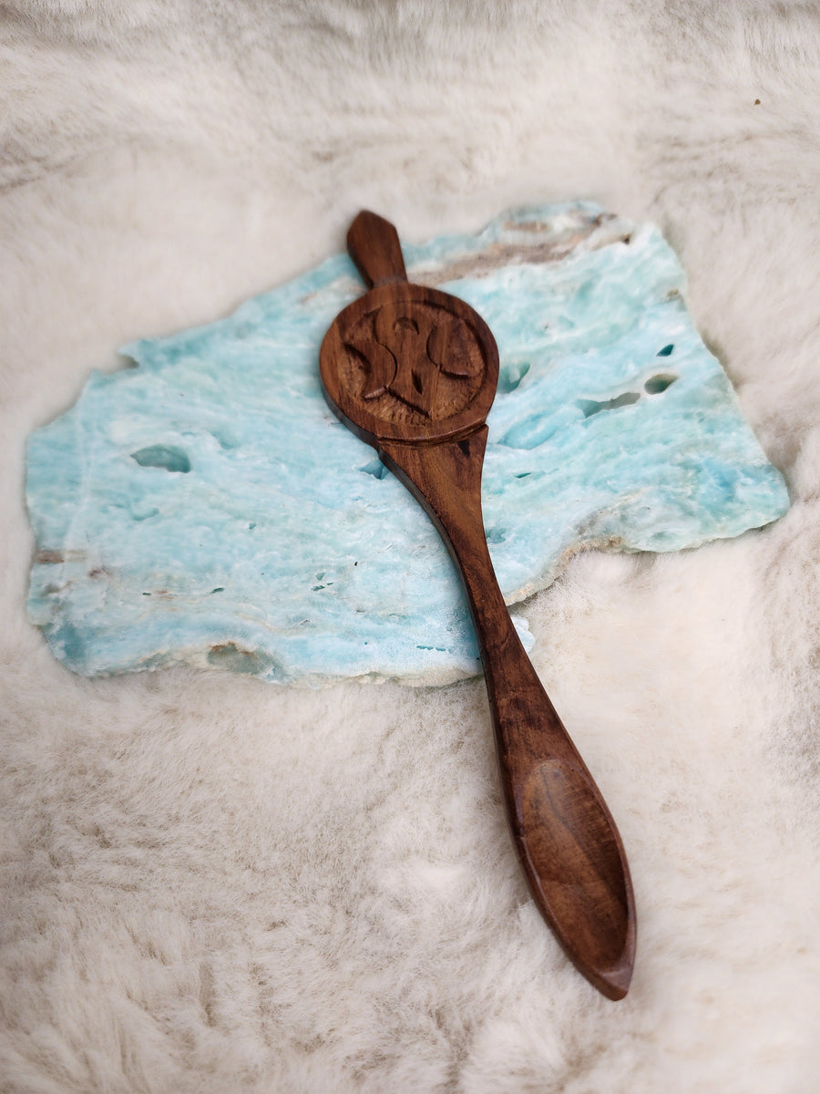 Carved wooden goddess spoon – Enchantedforestboutique